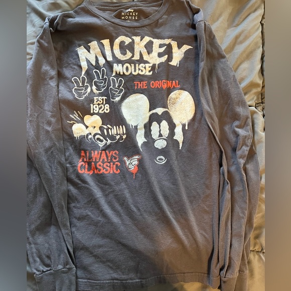 Disney | Shirts | Mickey Mouse Long Sleeve Medium Shirt | Poshmark